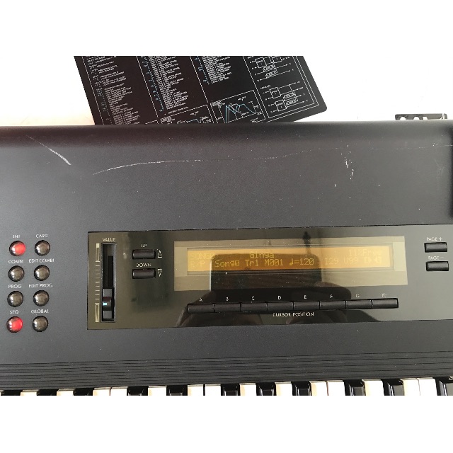 Korg M1 Music Workstation + MSC-13S & MSC-14S PCM Program Cards ...