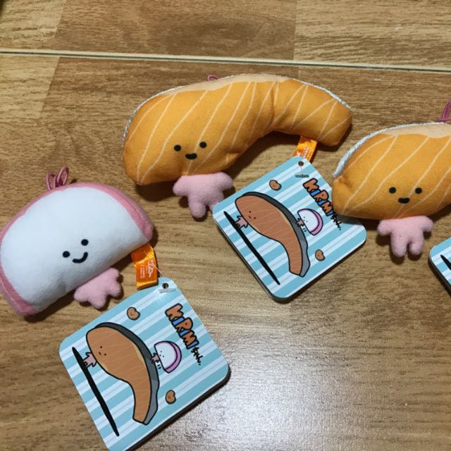 Salmon And Fishcake Plushie, Hobbies & Toys, Toys & Games on Carousell