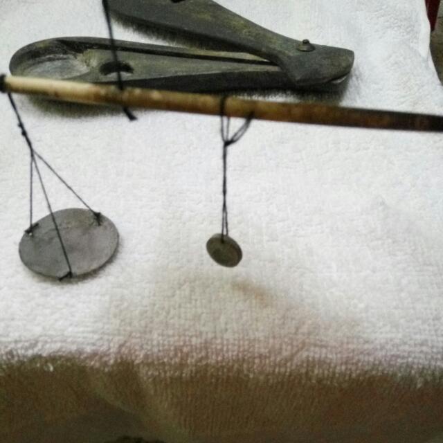 Ancient Antique Chinese Gold Weighing Scale, Furniture & Home Living ...