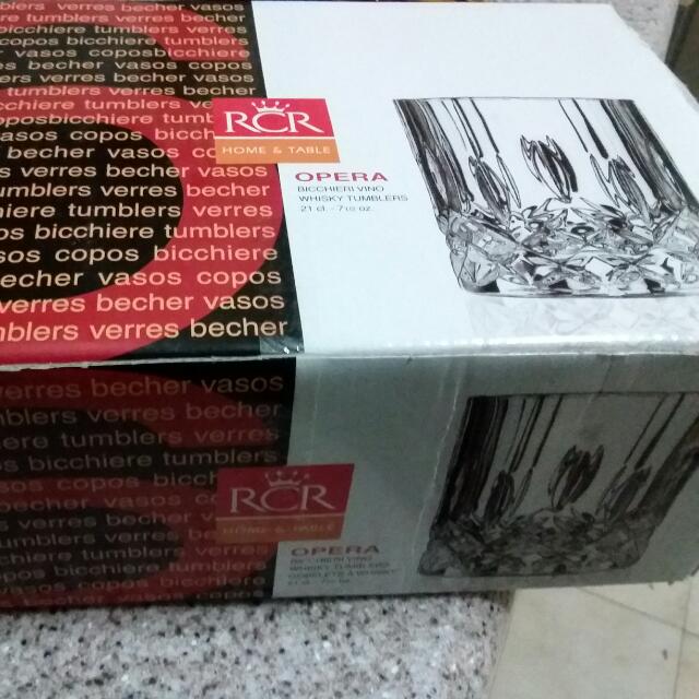 Crystal RCR Whisky Glasses, TV & Home Appliances, Kitchen Appliances ...
