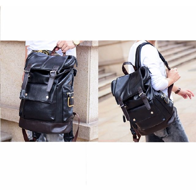 The Adventurer | Mens' Korean Leather Backpack, Men's Fashion, Bags ...