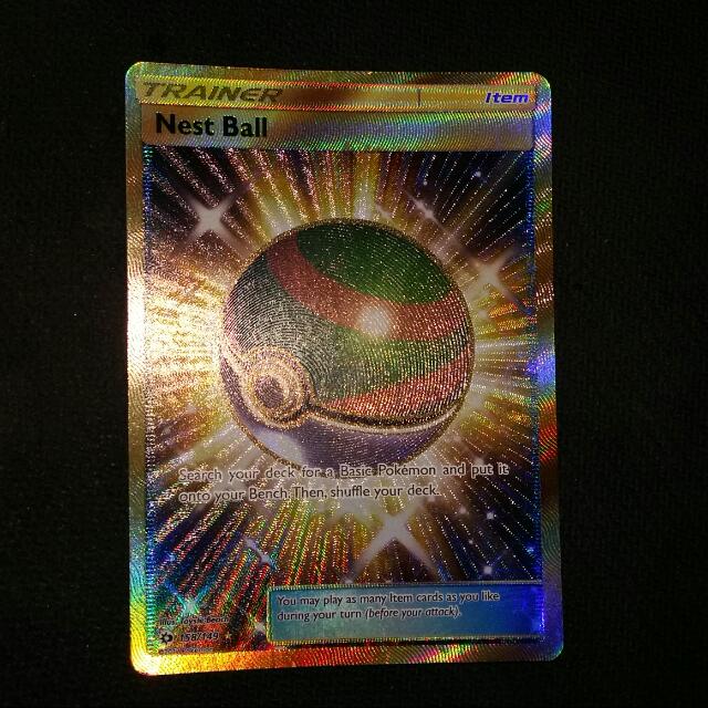 Pokemon Nest Ball Card, Toys & Games, Board Games & Cards on Carousell