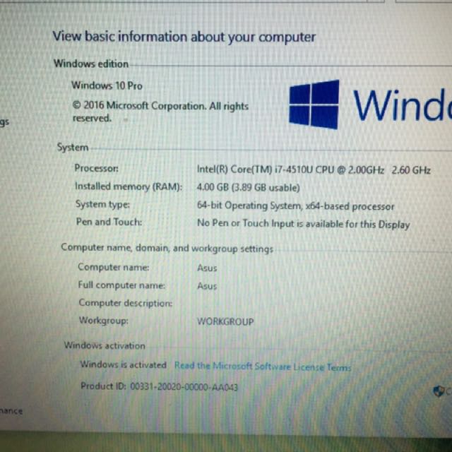 Asus Supersonic, Computers & Tech, Laptops & Notebooks on Carousell