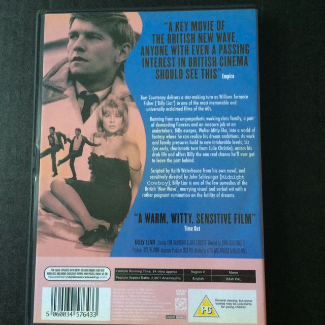 Billy Liar DVD - British Cinematic Classic, Hobbies & Toys, Music ...