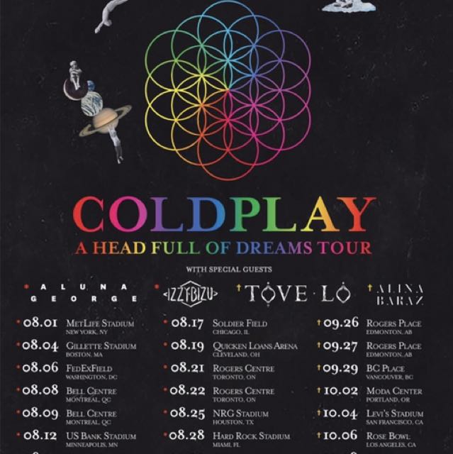 COLDPLAY ticket, Tickets & Vouchers, Event Tickets on Carousell