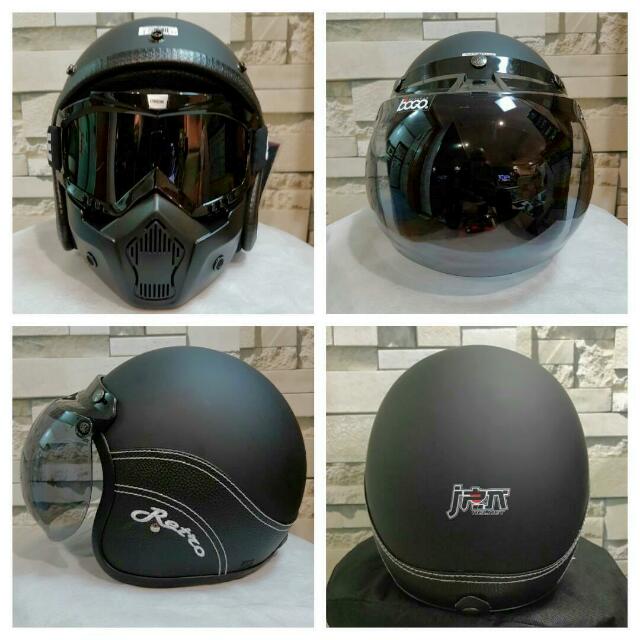 Japan Retro Helmet, Car Accessories on Carousell