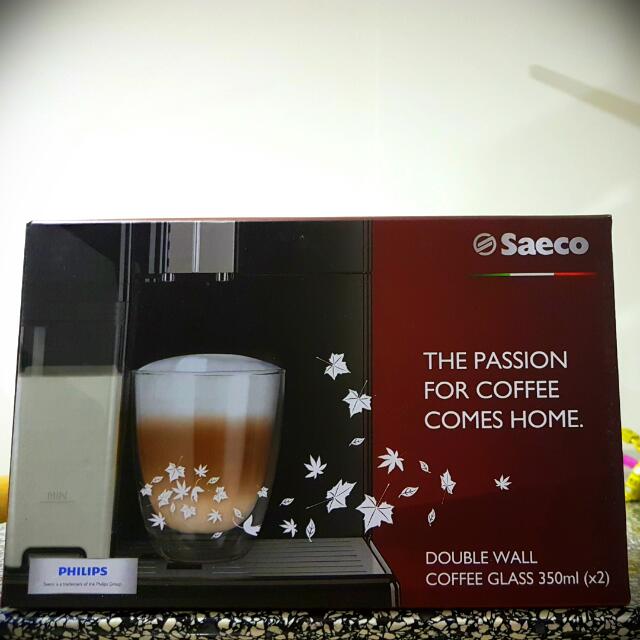 Philips Saeco Double Wall Coffee Glass / Drinking Glass / Mug / Cups ...