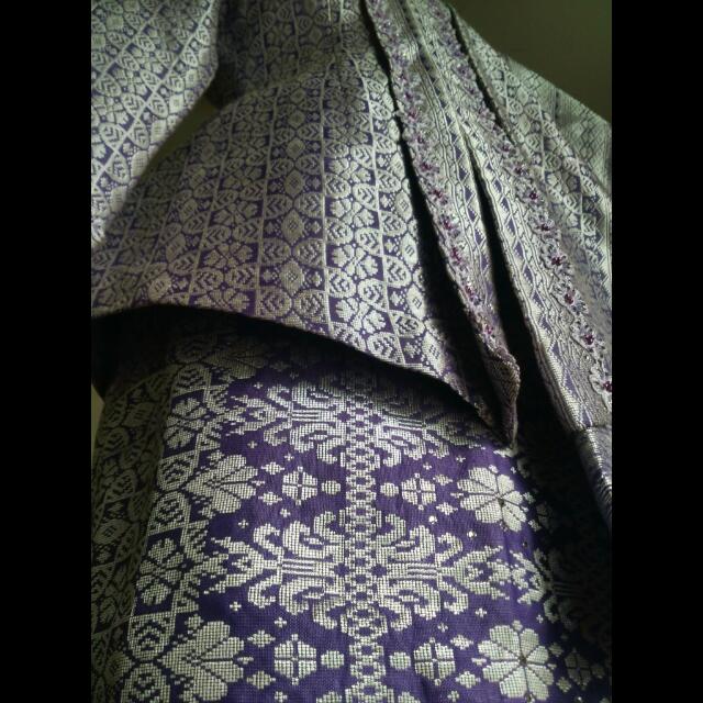A Full Songket Malay Dress Designed by Dato Rizalman Ibrahim, Women's ...