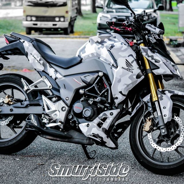 CB190R camo full wrap, Motorcycles on Carousell
