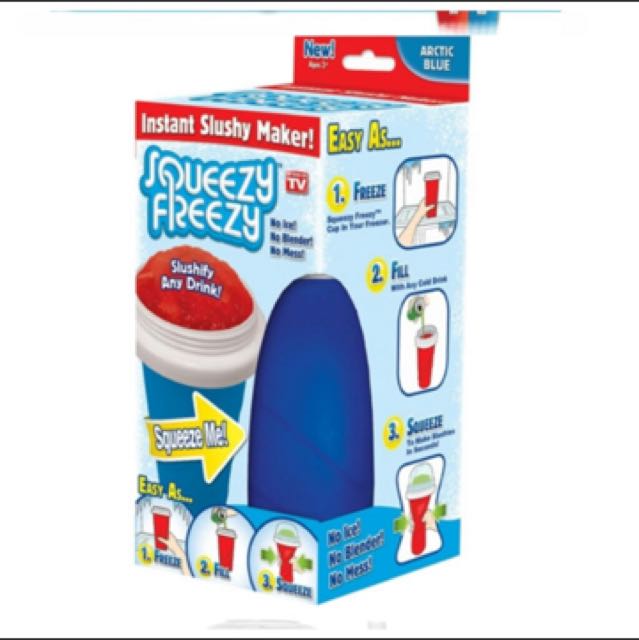 Squeezy Freezy Instant Slushy Maker, TV & Home Appliances, Kitchen ...