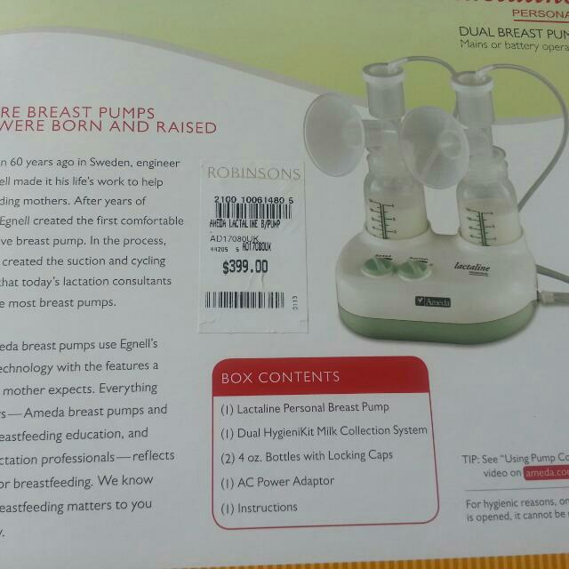Ameda Dual Pump And All Accessories, Babies & Kids, Going Out, Other ...