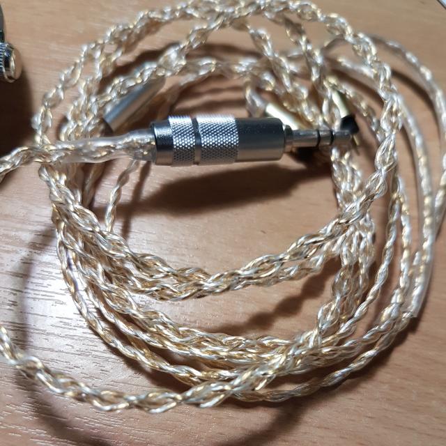 Gold Plated Copper + Silver Hybrid IEM Cable, Audio, Portable Audio ...