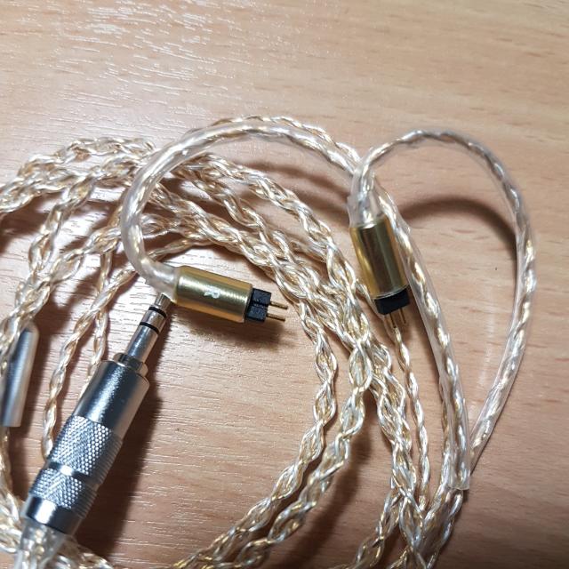 Gold Plated Copper + Silver Hybrid IEM Cable, Audio, Portable Audio ...