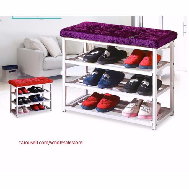 Elegant ( Original Tohler ) Shoe rack cabinet with cushion seating ...