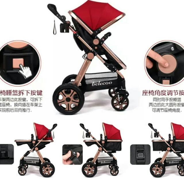 Belecoo Stroller Pink, Babies & Kids, Going Out, Strollers on Carousell