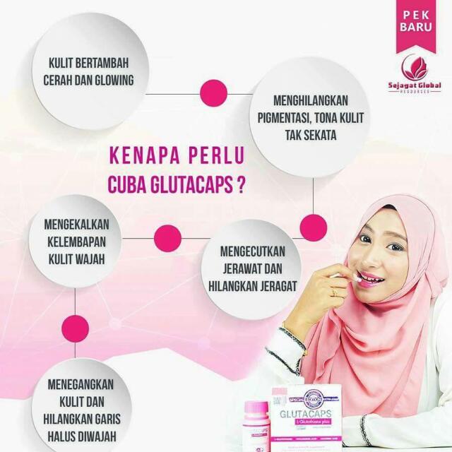 Glutacaps L-Glutathione Plus, Health & Nutrition, Health Supplements ...