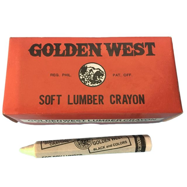 Golden west lumber crayon white color 1 dozen per box, Hobbies & Toys ...