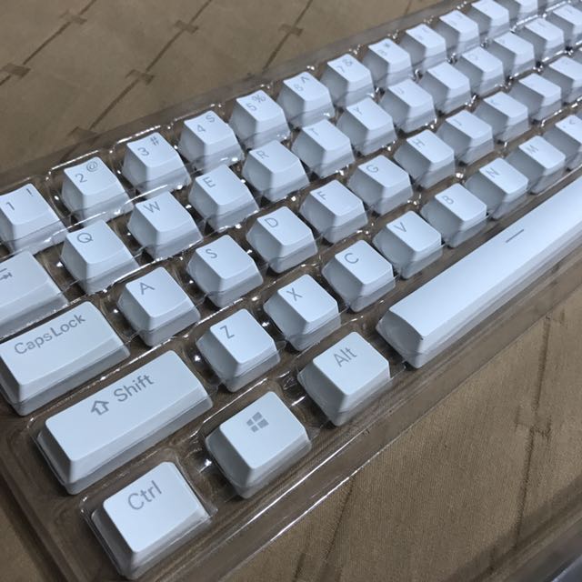 RGB White PBT Double Shot Keycaps, Computers & Tech, Parts ...
