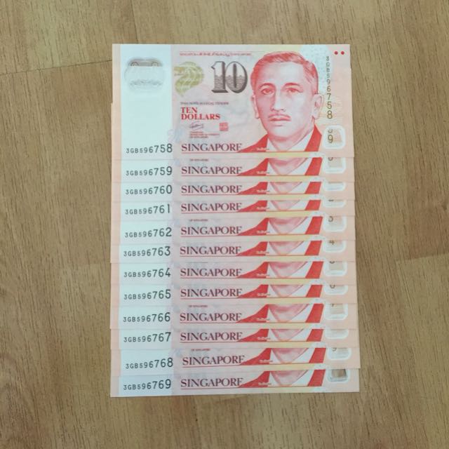 Singapore Polymer $10 Note (GCT), Hobbies & Toys, Memorabilia ...