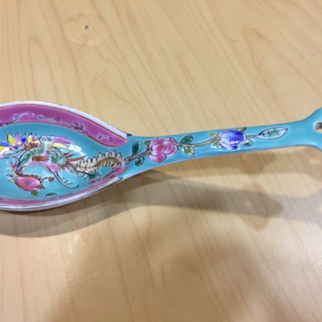 Vintage Peranakan Spoon, Furniture & Home Living, Kitchenware ...