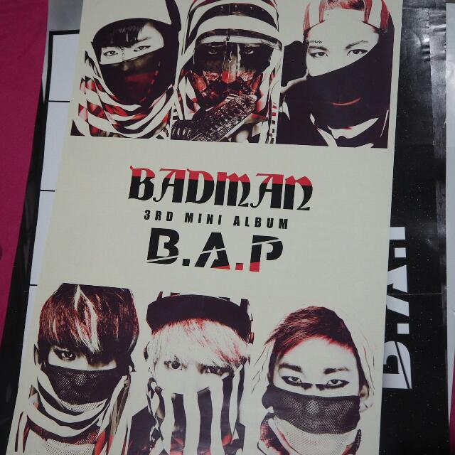 BAP Badman Official Poster, Hobbies & Toys, Collectibles & Memorabilia, Fan Merchandise on Carousell