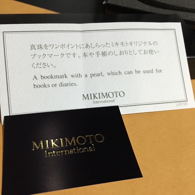 BNIB Mikimoto Pearl Bookmark, Luxury, Accessories on Carousell