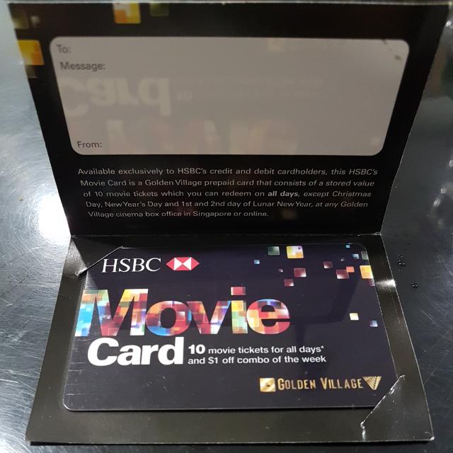 Golden Village Movie Card, Entertainment, Gift Cards & Vouchers on ...
