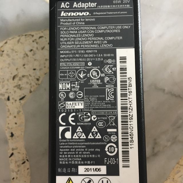Lenovo AC Adapter, Computers & Tech, Parts & Accessories, Cables ... Lenovo AC Adapter, Computers & Tech, Parts & Accessories, Cables ...