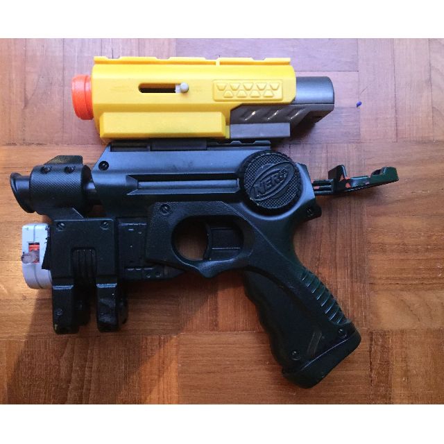 Nerf N-Strike Nite Finder EX-3 Dart Gun Pistol Blaster with green camo ...