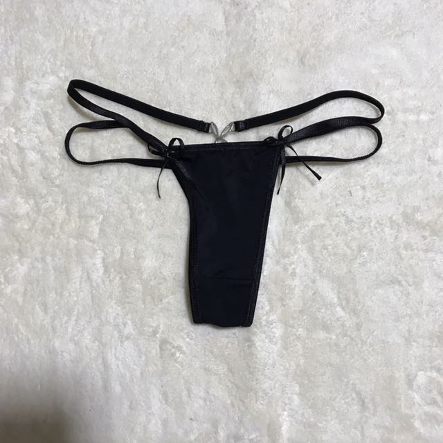 Sexy Black Playboy G String, Women's Fashion, New Undergarments ...