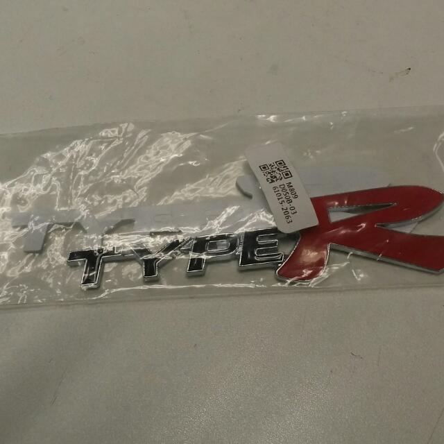 Honda Type R Decal Sticker, Car Accessories, Accessories on Carousell