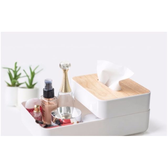 Scandinavian/MUJI-inspired Minimalist Wood Tissue Box Holder, Furniture ...