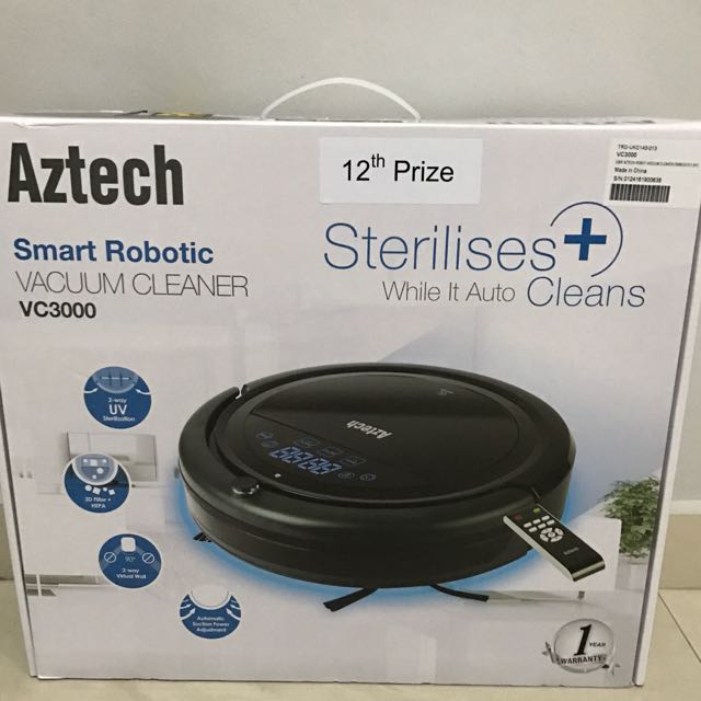 BRAND NEW - Aztech Robotic Vacuum Cleaner VC3000, TV & Home Appliances ...