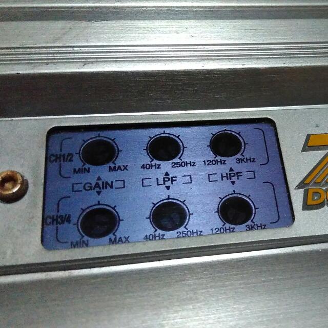 ENZER EC-ZA754 1000W MOSFET Amplifier, Car Accessories on Carousell