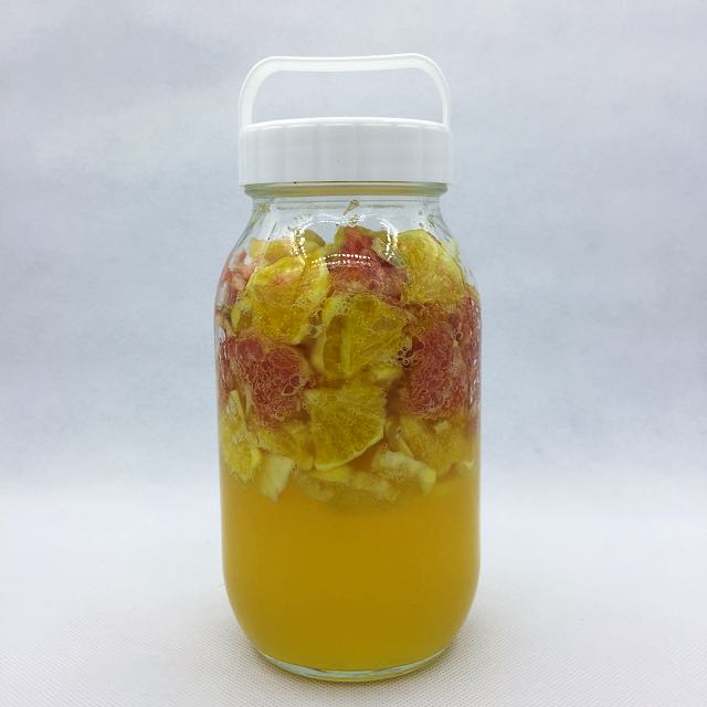 Homemade Grapefruit Orange Lemon Fermented Fruit Enzyme Drink, Food ...