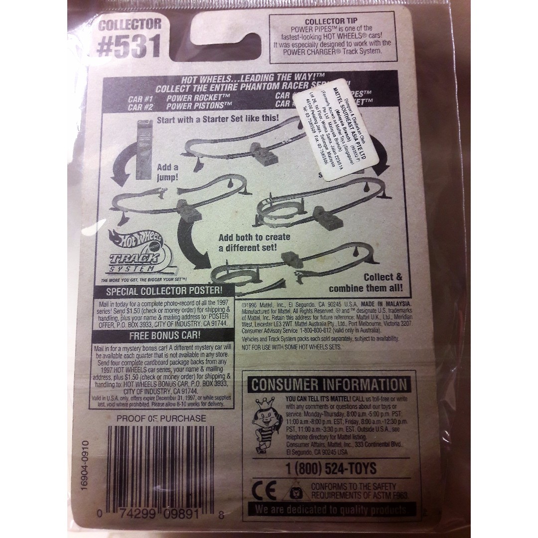 HOTWHEELS Phantom Racer Series #3 of 4 cars Collector #531, Hobbies ...