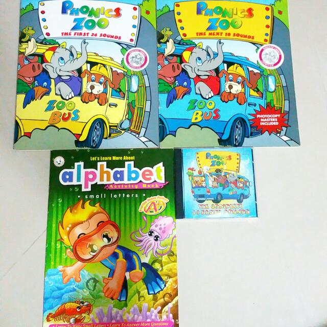 Phonics Zoo + CD And Lowercase Letters Activity Book, Hobbies & Toys ...