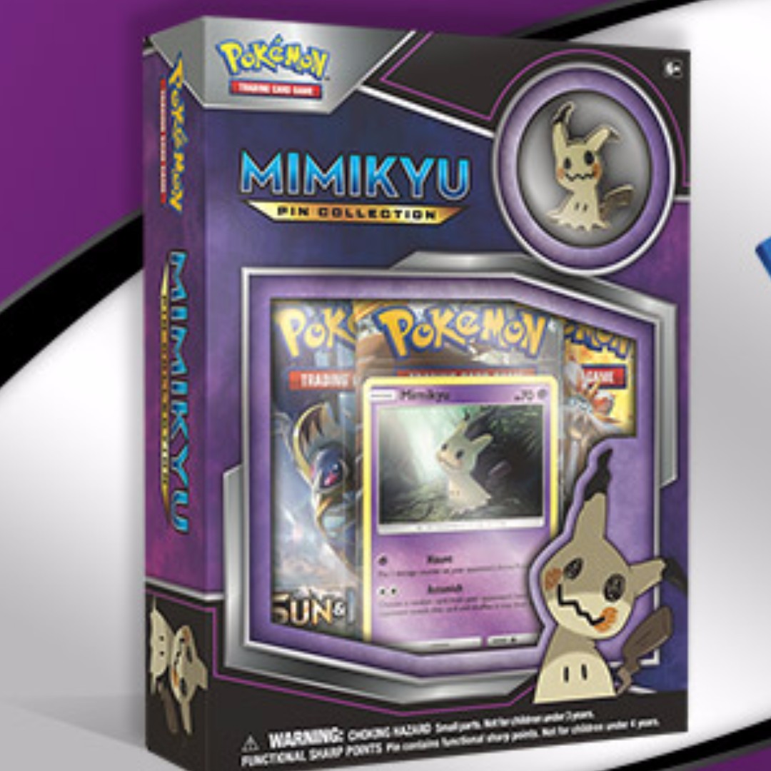 Pokemon TCG Mimikyu Pin, Hobbies & Toys, Toys & Games on Carousell