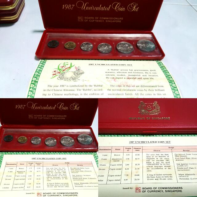 1987 Uncirculated Coin Set, Hobbies & Toys, Memorabilia & Collectibles ...