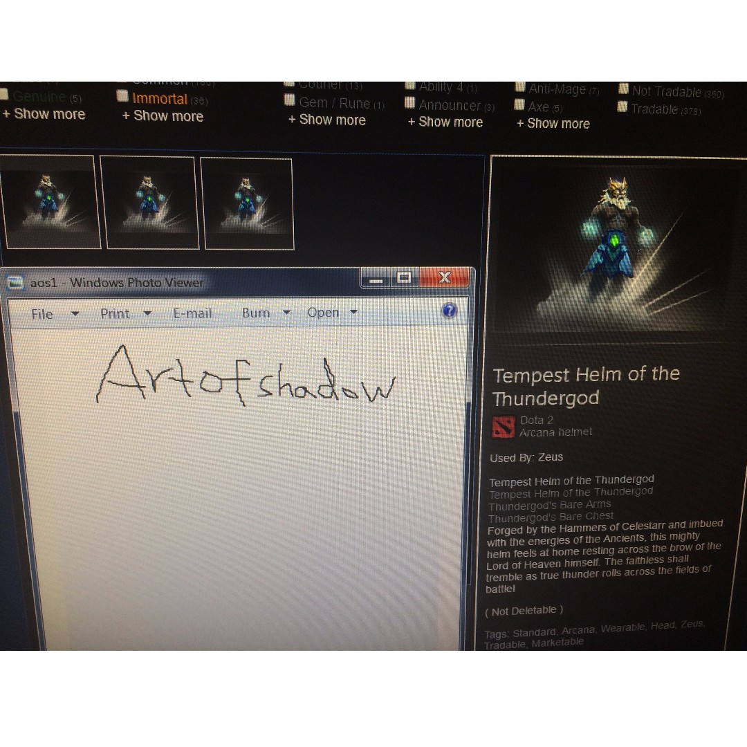 Dota Zeus Arcana - Tempest Helm of the Thundergod, Video Gaming, Video ...