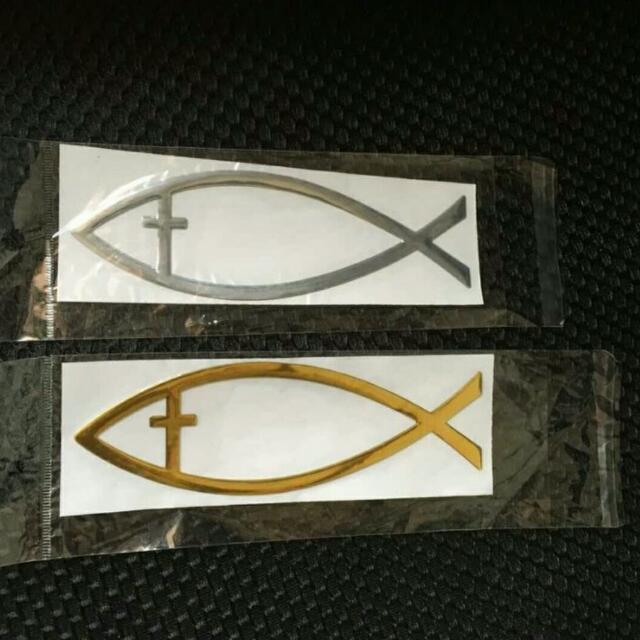 Ichthus Car Decal Garfield Car Decal, Car Parts & Accessories on Carousell