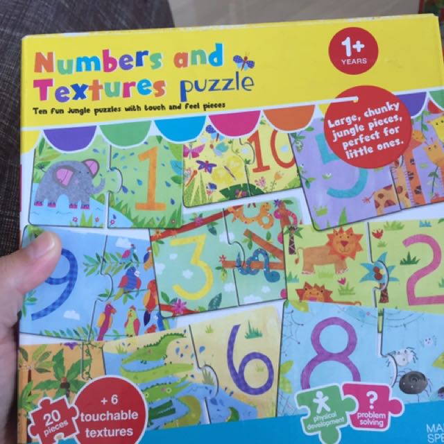 numbers and textures puzzle from marks and spencer, Hobbies & Toys ...