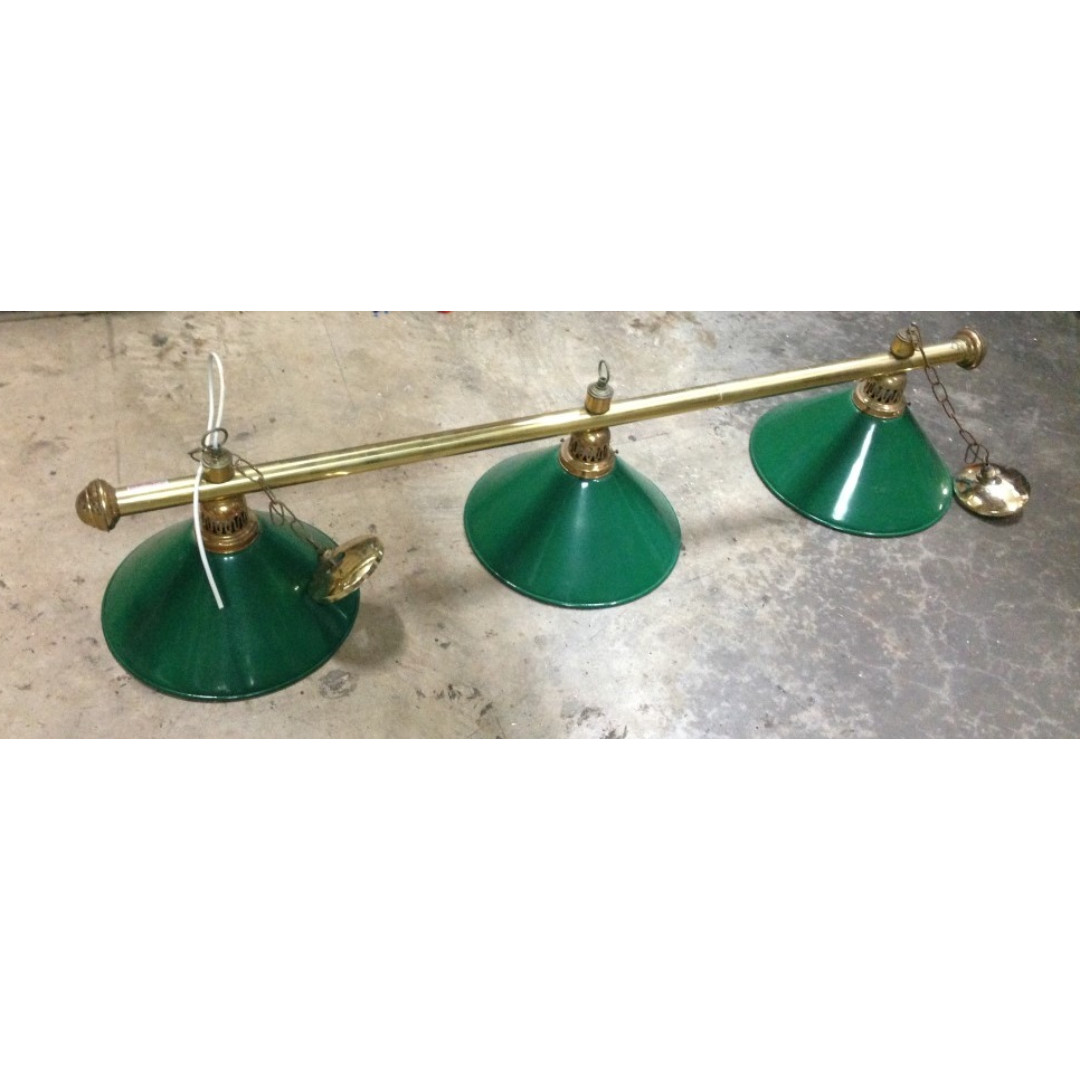 Pool Table Lighting - 3 way lamp shades, Furniture & Home Living ...