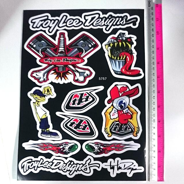 Troy Lee Designs Pvc Waterproof/Heat Resistance Stickers Bomb ...