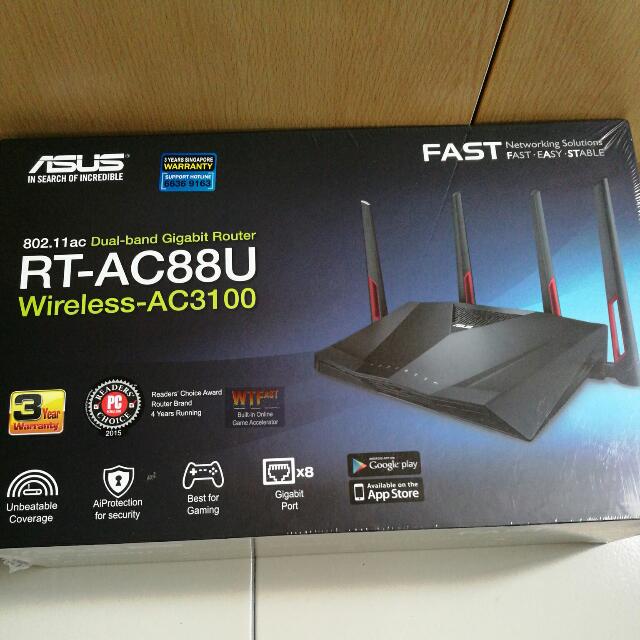 Asus RT -AC88U Router, Computers & Tech, Parts & Accessories ...
