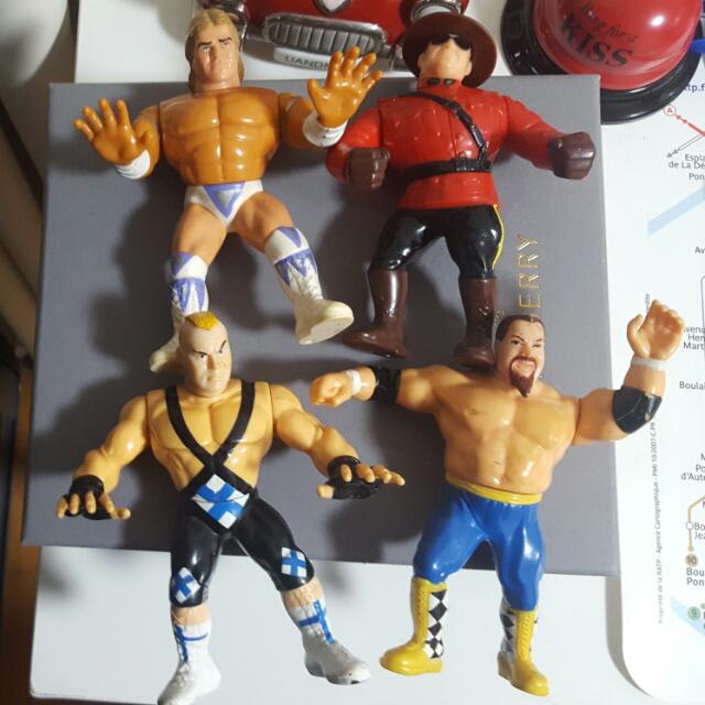 Vintage Wrestlers Figures 4, Hobbies & Toys, Toys & Games on Carousell