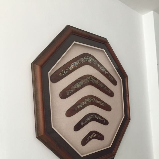Aussie Boomerangs Octoganal Frame, Furniture & Home Living, Home Decor ...