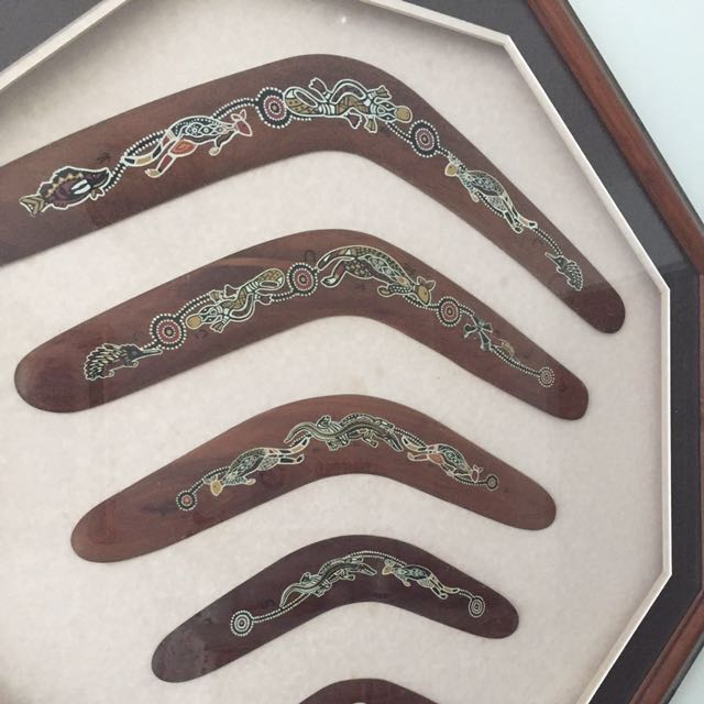 Aussie Boomerangs Octoganal Frame, Furniture & Home Living, Home Decor ...