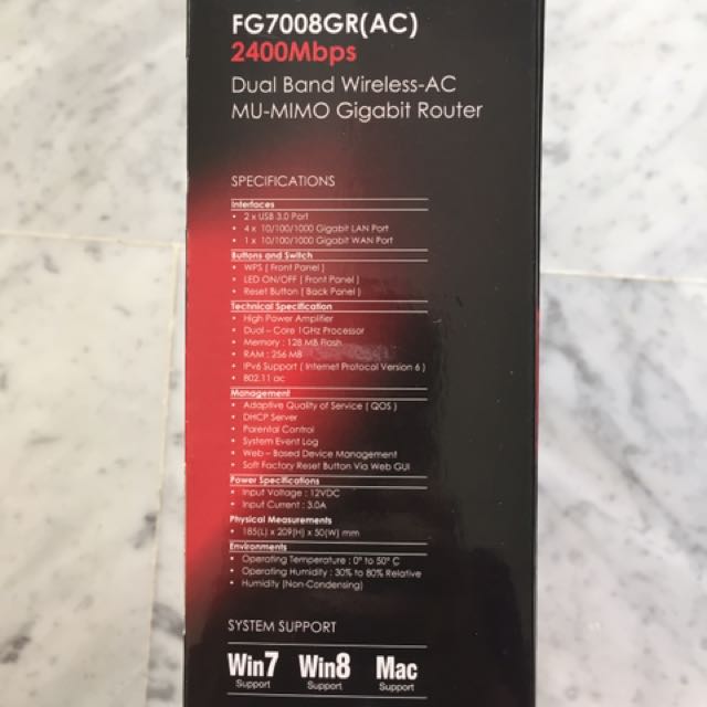 Aztech 2400 Mbps Dual Band Wireless AC Router, Computers & Tech, Parts ...