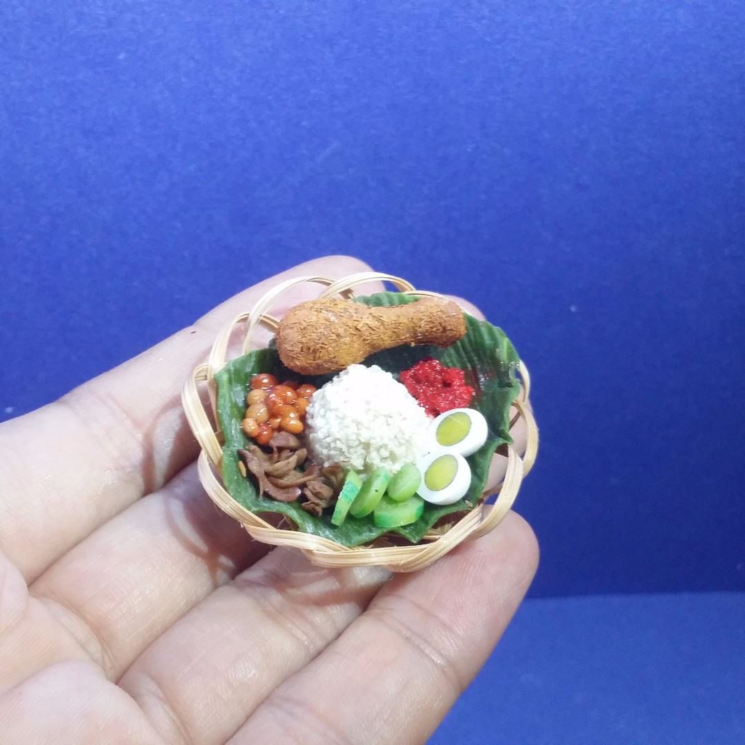 Dollhouse Miniature Food Display : Nasi Lemak, Hobbies & Toys ...